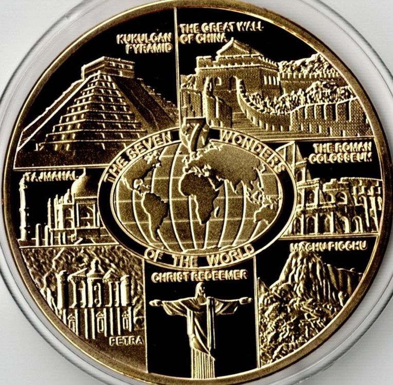 The Roman Colosseum_The Seven Wonders of The World_Gedenkmed (Neu ...