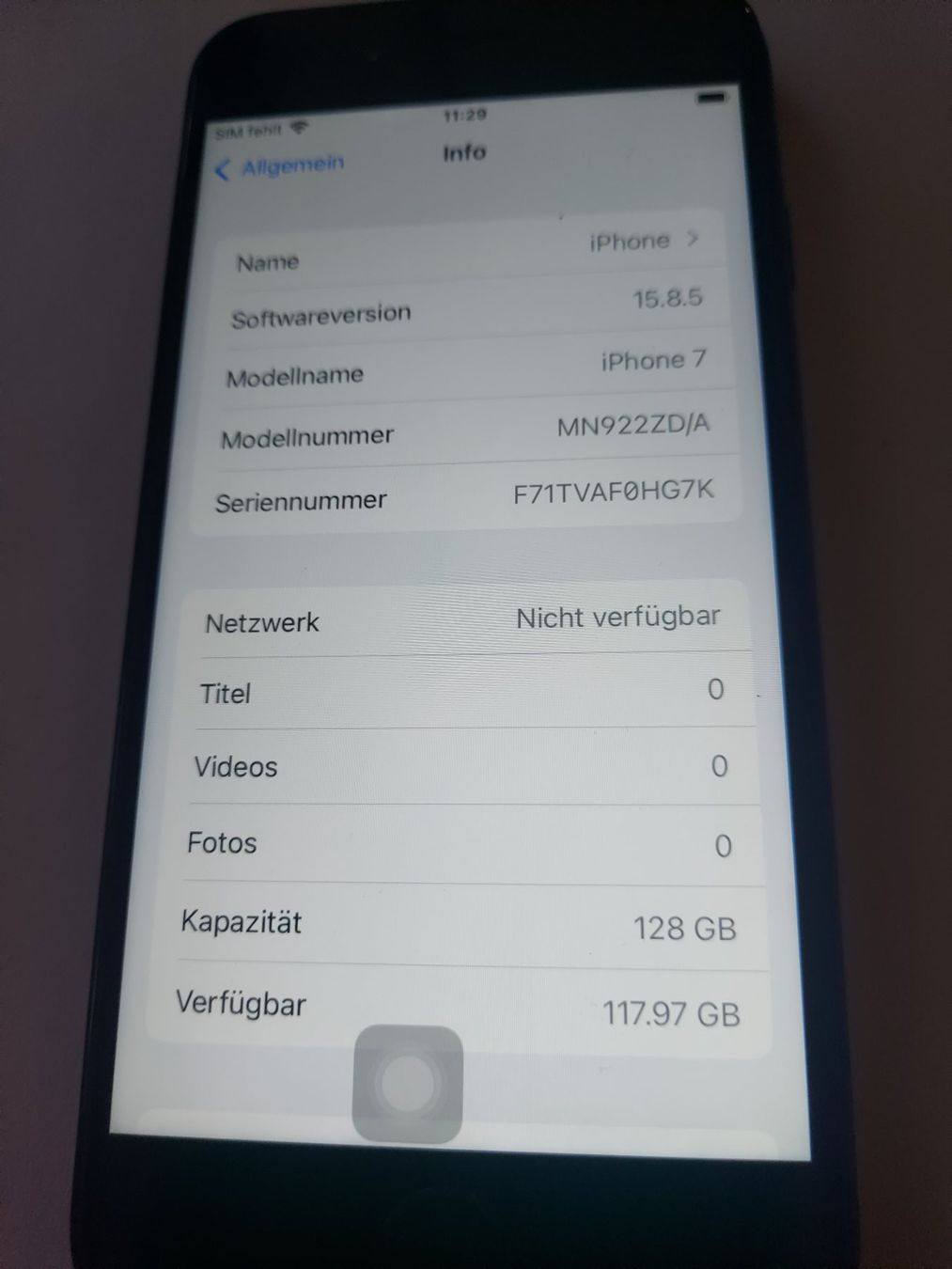 Iphone 7 mit 128 GB ohne Sperren, neue Akku, 2 def. Iphone 7 (Gebraucht ...