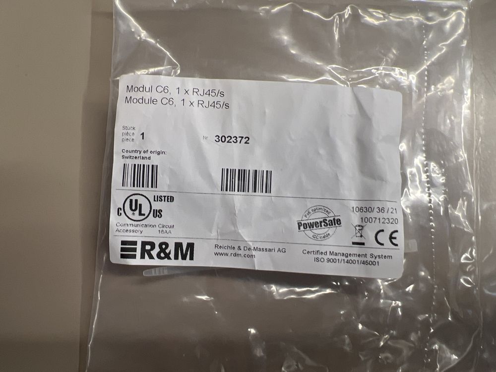 Anschluss Modul R&M RJ45/s neu | Kaufen auf Ricardo