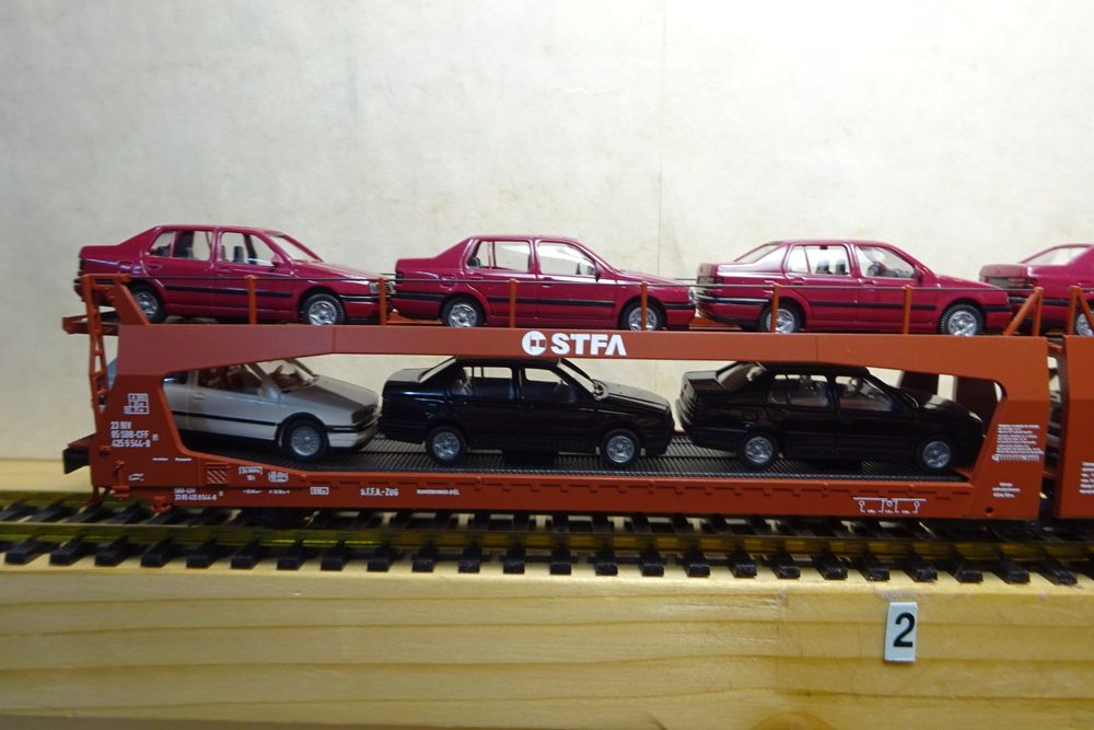 Roco SBB Autotransportwagen mit Autos H0.DC.OVP. (Gebraucht) in ...