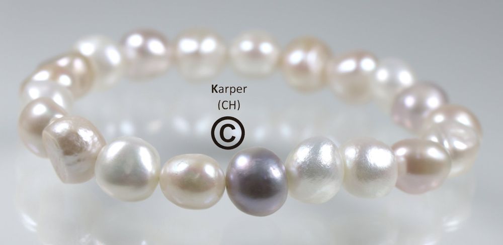 Süßwasser Zucht Perlen / Perle de culture eau douce (Neu und ...