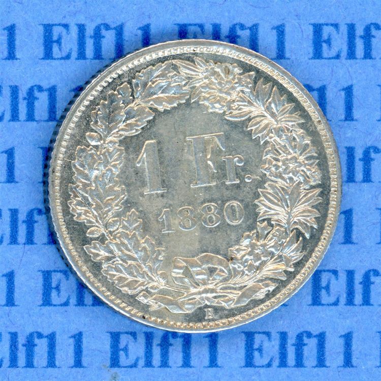 CHF___1.00 1880 stgl 1 Franken (Neu (gemäss Beschreibung)) in Widnau für CHF 2700 – mit ...
