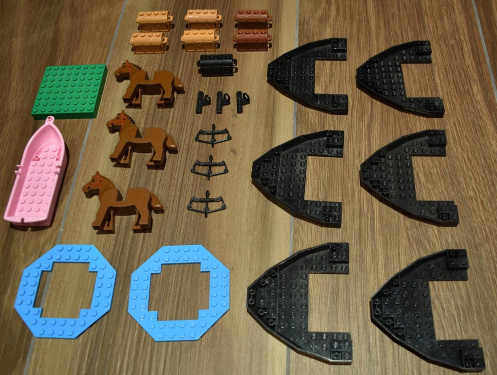 Lego Pferd Ritter Boot Waffen Schatzkisten Schiff Teile Mix (Gebraucht ...