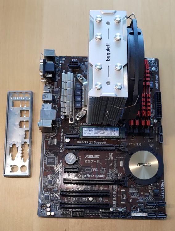 Mainboard + CPU + 16 GB DDR3-RAM + SSD-NVMe Festplatte (Gebraucht) in ...