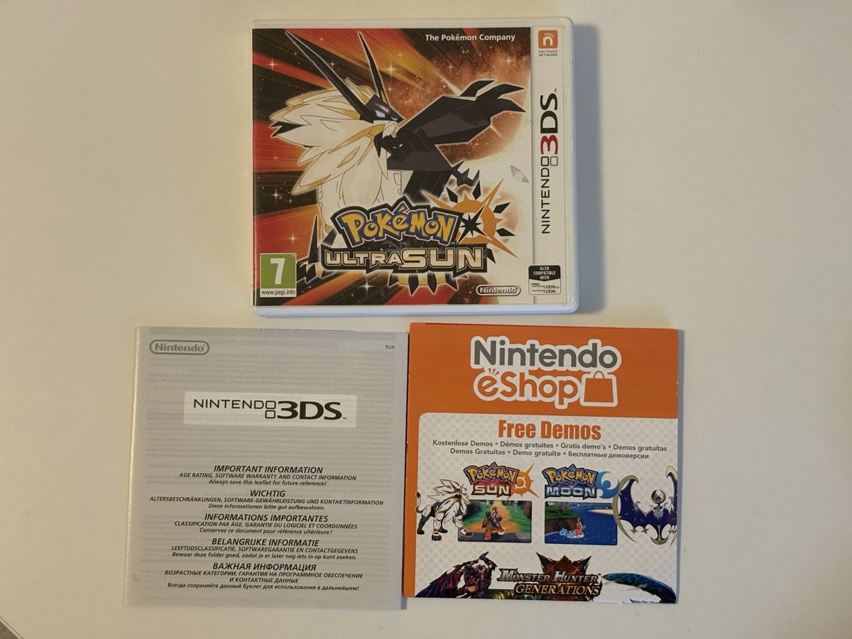 Pokemon Ultra Sun - Nintendo 3DS - items for collectors (Gebraucht) in ...
