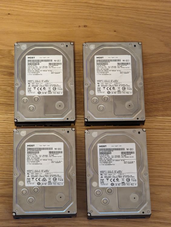 4x 3 TB HGST HDD (Gebraucht) in Lufingen für CHF 69 – mit Lieferung auf ...