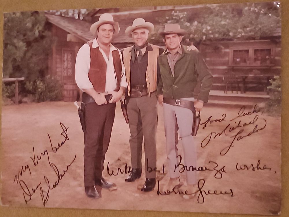 Bonanza - alte Autogrammkarte 13x18cm (Gebraucht) in Menziken für CHF ...