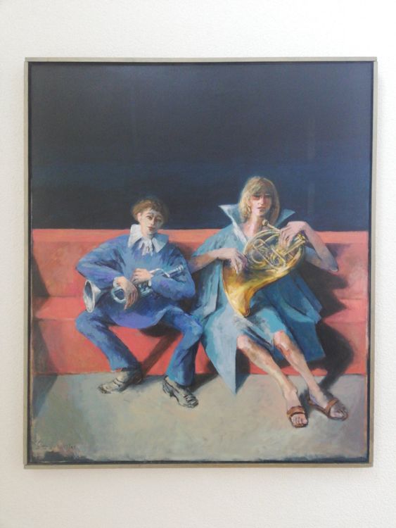 Grosses Gemälde 100x85 cm Musiker (Gebraucht) in Oberrüti für CHF 20 – nur Abholung auf Ricardo ...