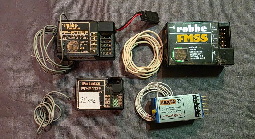 Robbe FMSS, Futaba FP-R115F & FP-R113F Empfänger 35MHz (Gebraucht) in ...