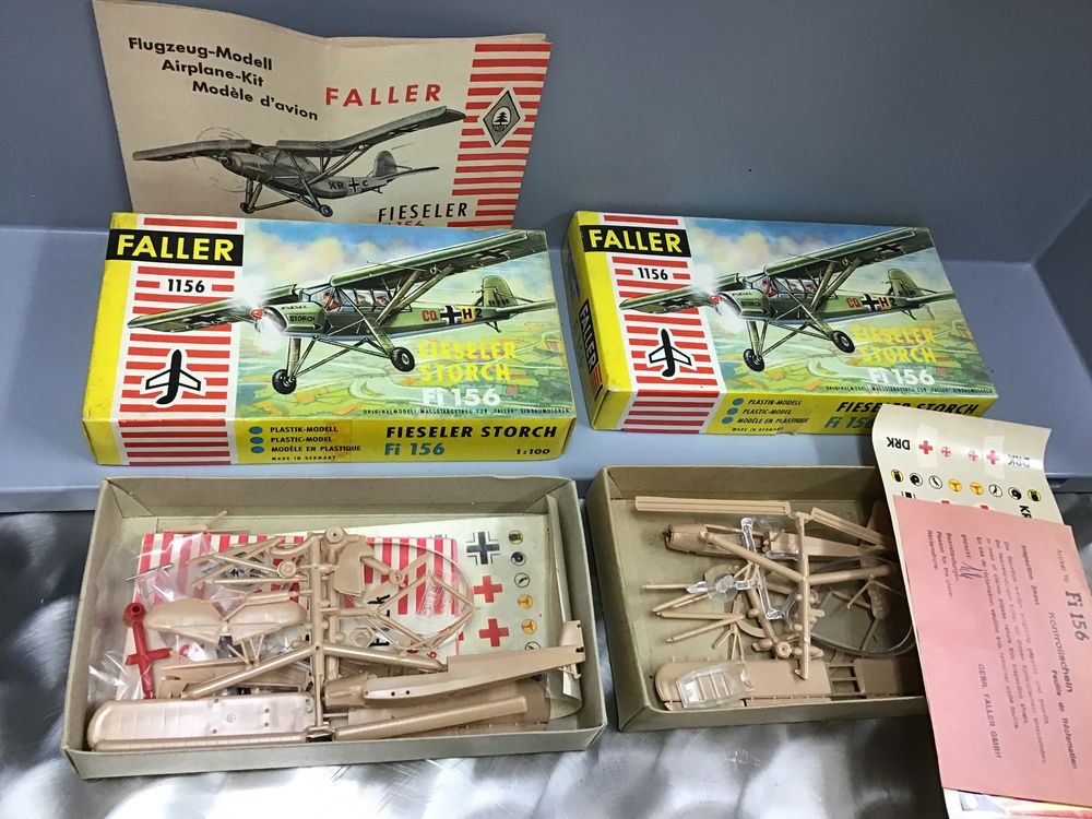 Faller Flugzeugmodell Fieseler Storch Fi 156, 1:100, OVP (Neu (gemäss ...