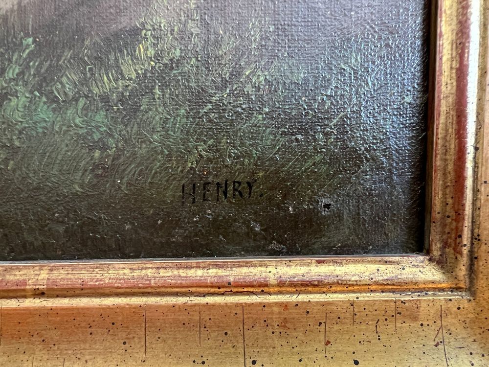 Magnifique tableau signé Henry (Henry Lucien?) | Kaufen auf Ricardo