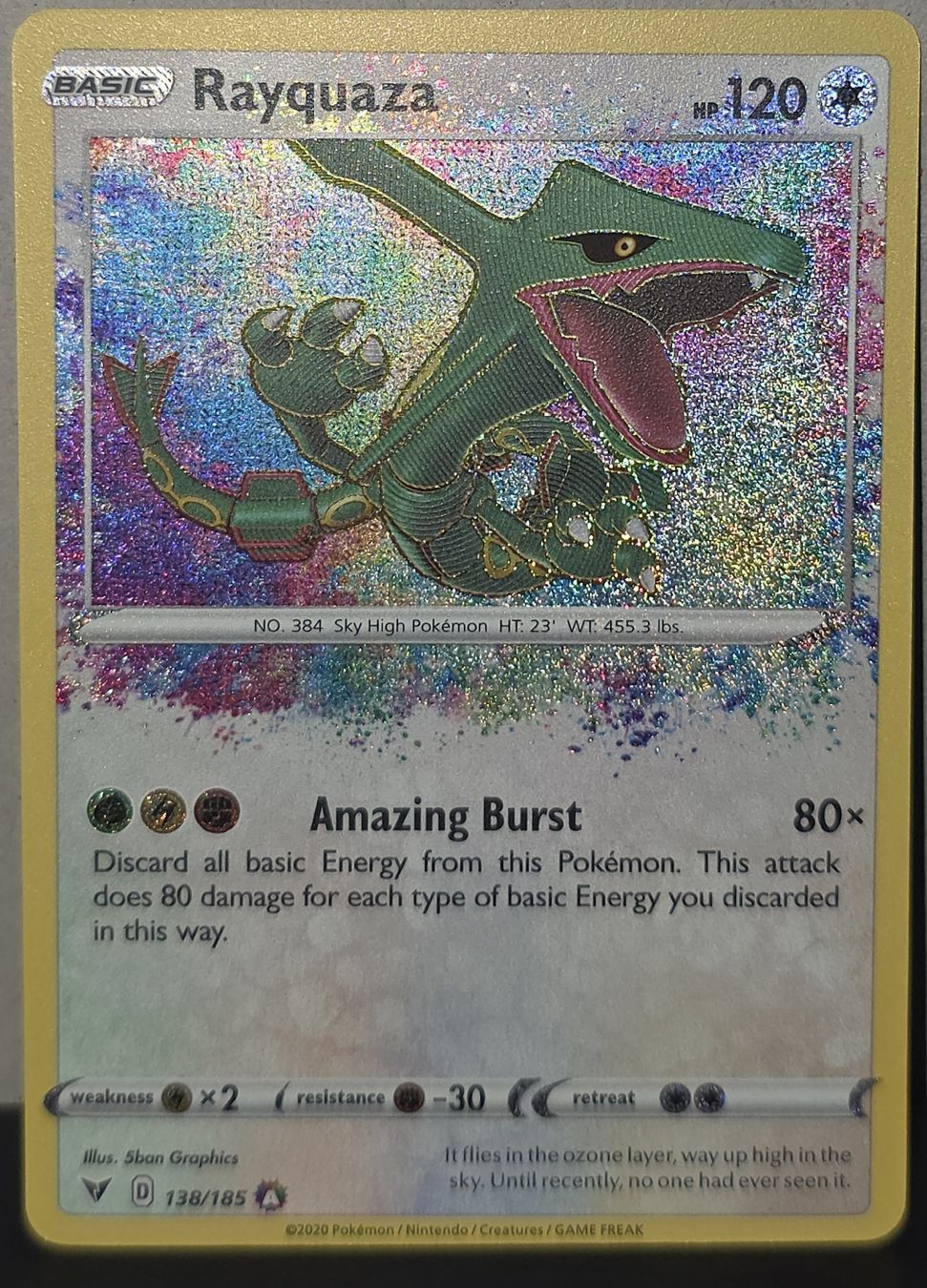 Rayquaza Amazing Rare - Top Zustand - Pokemon Karte! (Neu (gemäss ...