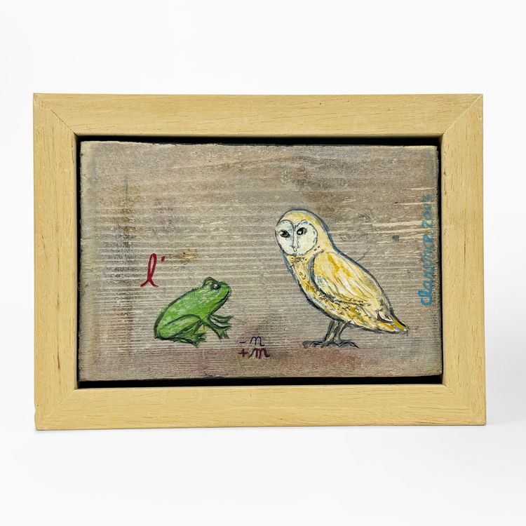 Clarence Stiernet (1953) L'amour effraie, huile sur panneau, (Gebraucht ...