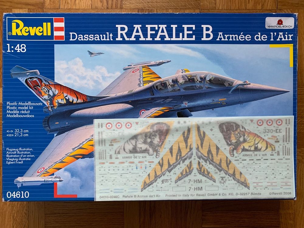 Revell 1/48 Dassault Rafale B NATO Tiger Meet biplace (Gebraucht) in ...