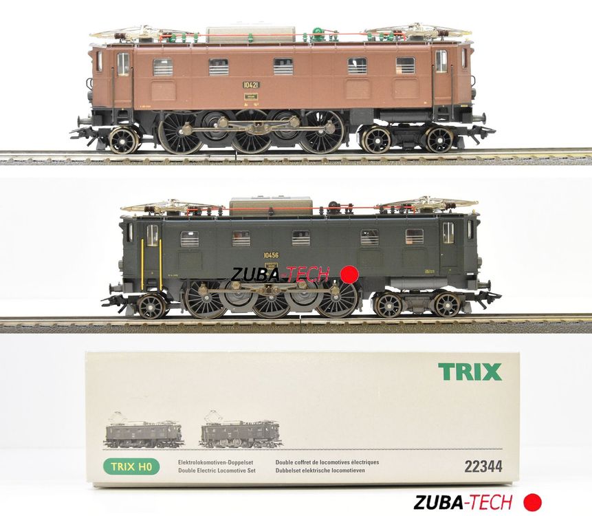 Trix 22344 E-Lokomotiven Doppelset Ae 3/6 II SBB H0 GS OVP (Neu (gemäss ...
