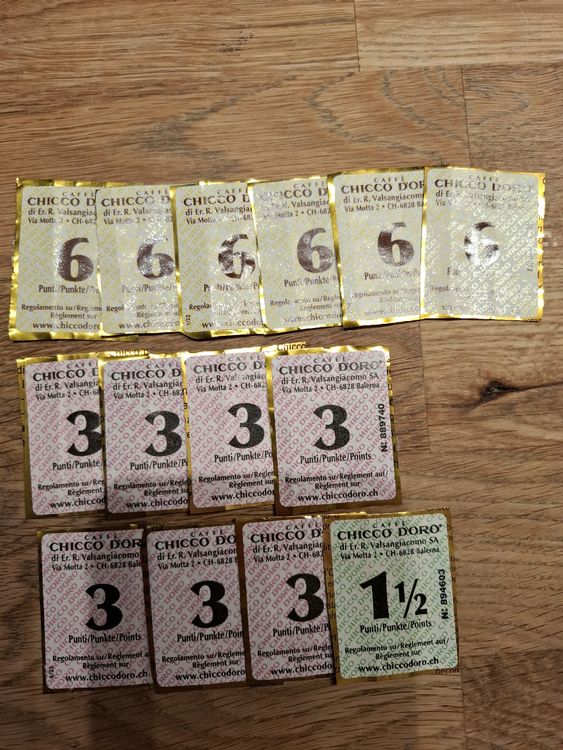 CHICCO D'ORO Treuepunkte: 58 1/2 Punkte zu verkaufen | Kaufen auf Ricardo