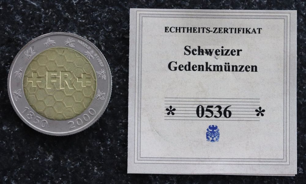 5 Franken Gedenkmünze 150 Jahre Schweizer Franken | Kaufen auf Ricardo