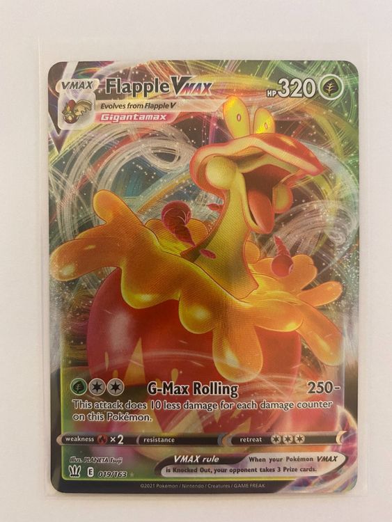 Pokemon Flapple Vmax 019/163 Battle Styles EN (Neu (gemäss Beschreibung ...