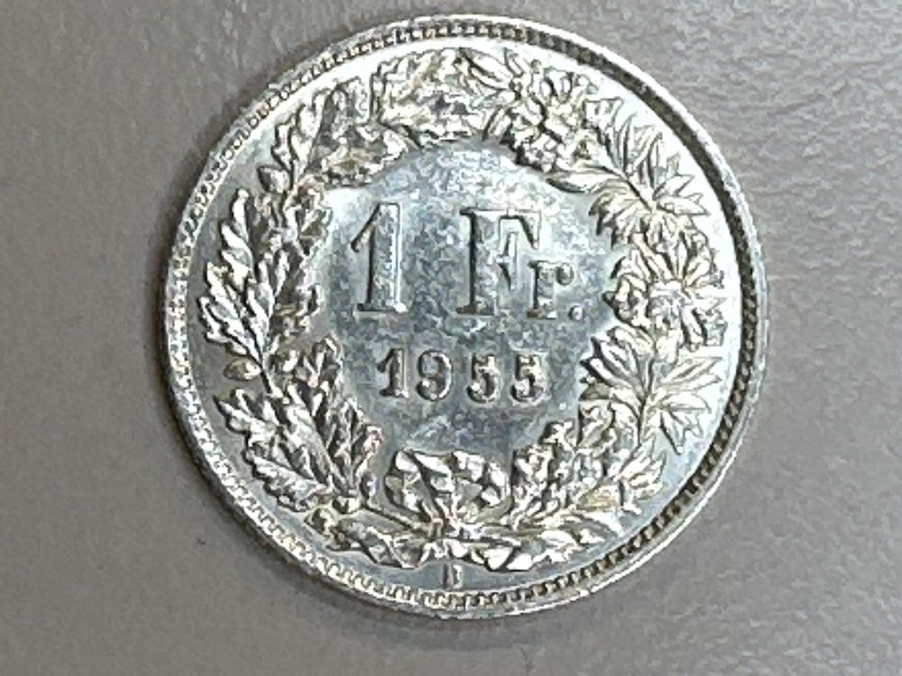 1 Fr. Silber Schweiz 1955 -vz | Kaufen auf Ricardo