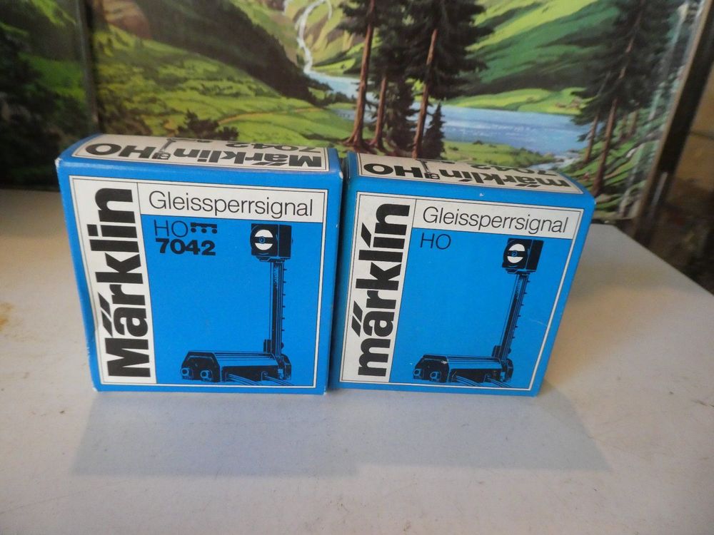 Märklin 7042 2 Gleissperrsignale H0 (Neu (gemäss Beschreibung)) in ...