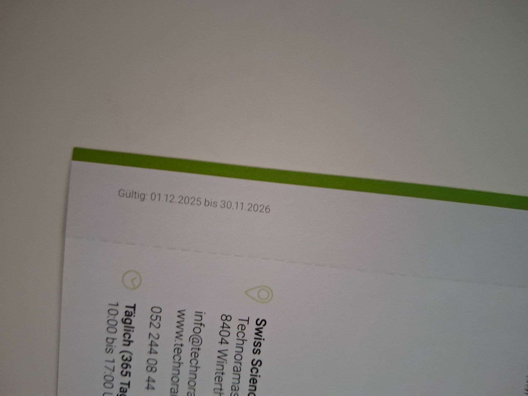 2 für 1 Ticket Technorama Winterthur, gültig bis 30.11.26 (Neu (gemäss ...