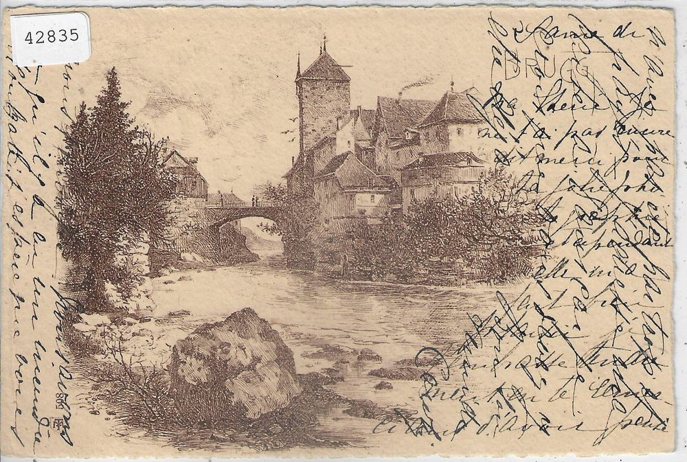 Brugg - Künstlerkarte (Gebraucht) in Ettingen für CHF 4 – mit Lieferung auf Ricardo kaufen