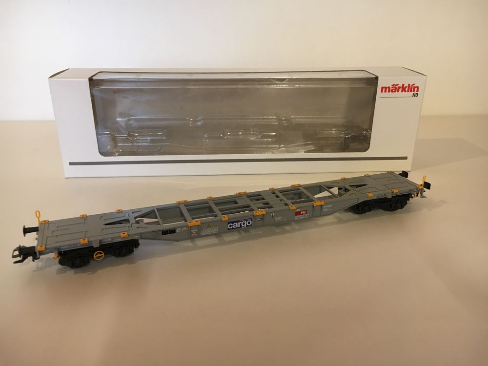 Märklin H0 47106 Containertragwagen Sgnss SBB Cargo (Neu und ...