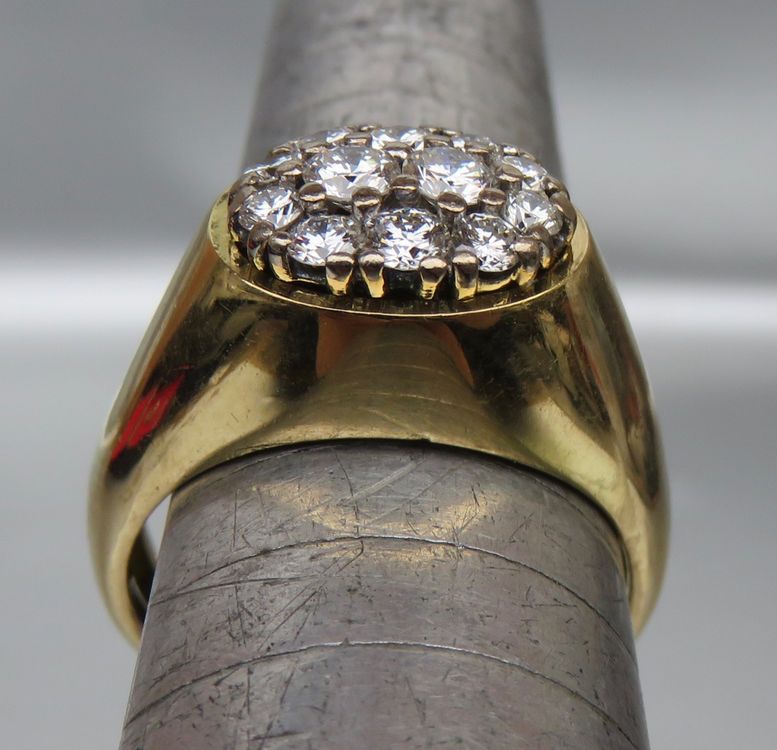 RING 750 GOLD MIT BRILLANTEN | Kaufen auf Ricardo