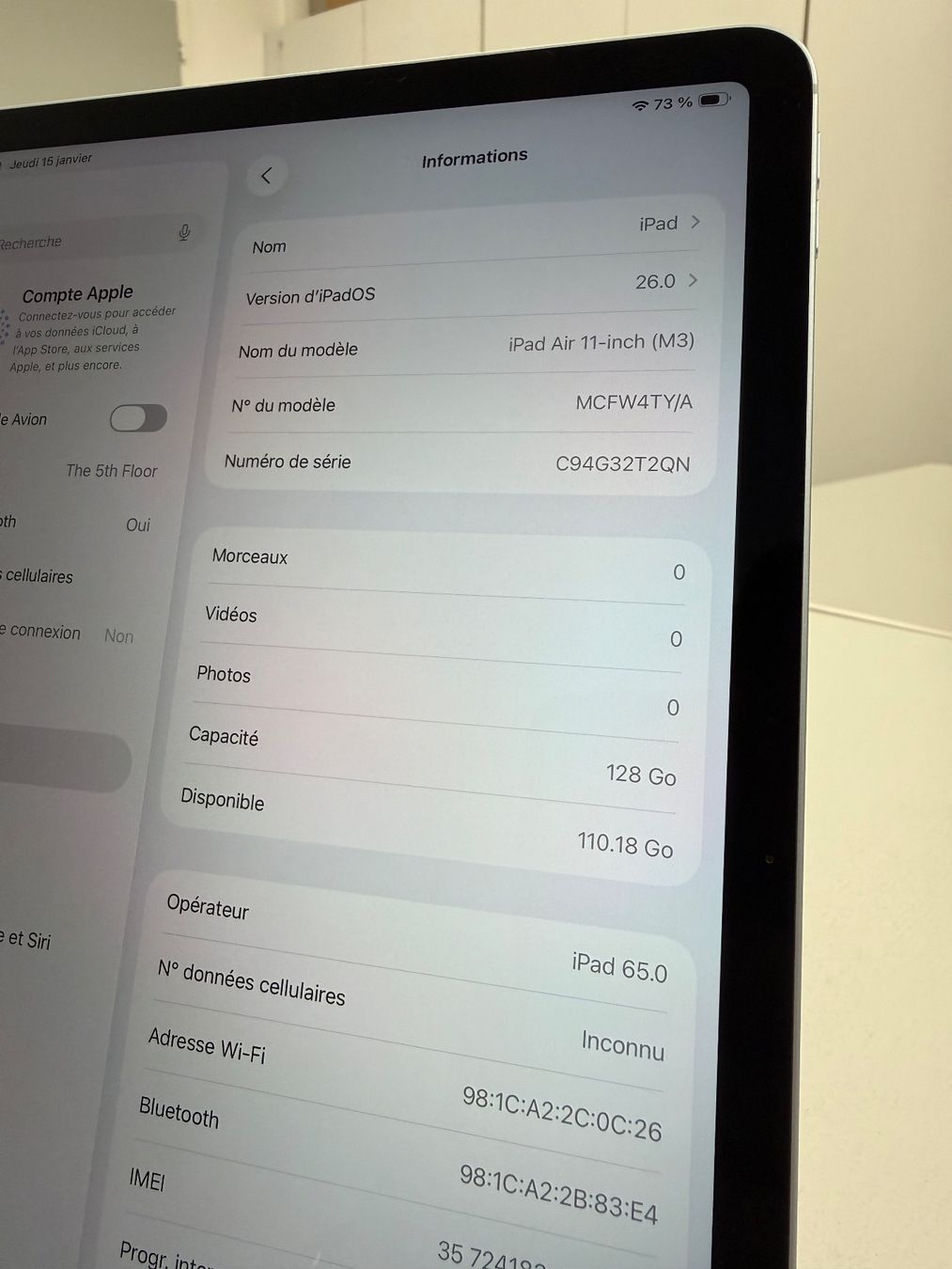 Apple iPad Air 7 Wifi 5G 11" (M3) 128GB (Gebraucht) in Zug für CHF 350 ...