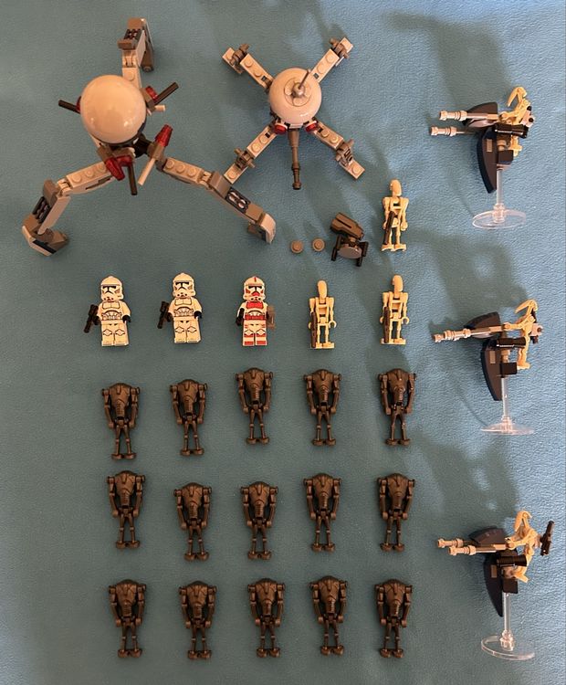 Lego Star Wars 3 clones Troopers + 23 Minifigures Droïds (Neuf (Voir ...