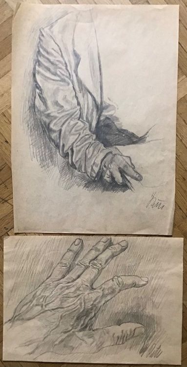 2 Stūck Interessante Zeichnungen Unleserlich Signiert (Gebraucht) in Root für CHF 5 – mit ...