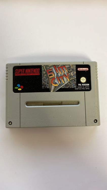 SimCity SNES Modul Super Nintendo Spiel Cartridge (Gebraucht) in ...