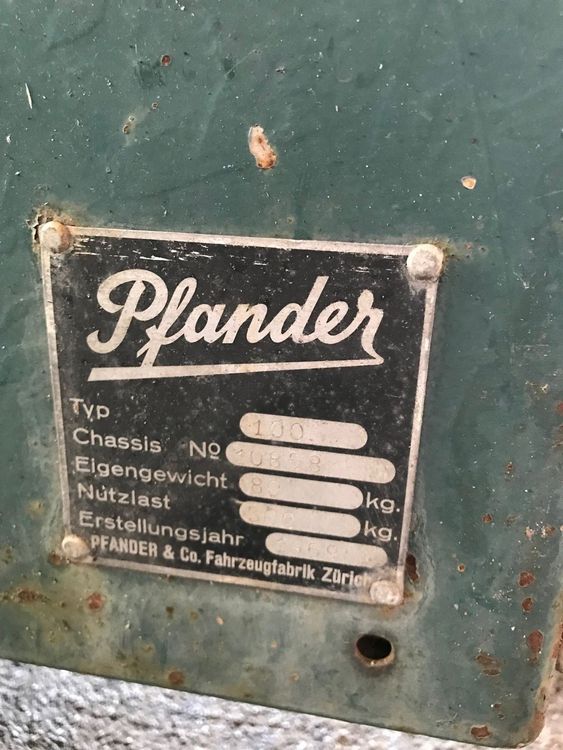 Oldtimer Pfander Anhänger Baujahr 1959 | Kaufen auf Ricardo