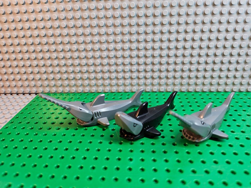 3 Lego - Tiere, Hai schwarz mit Deko und 2 Schwertfische | Kaufen auf ...