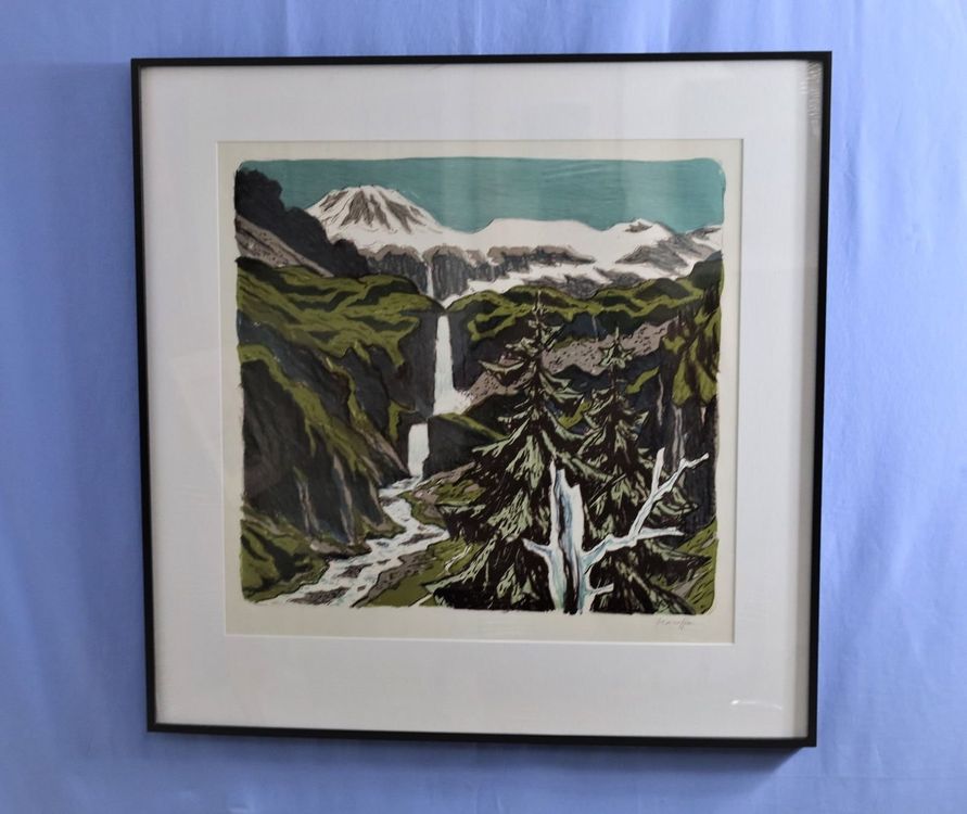 Fred Stauffer 1892-1980, Lithografie, "Geltenschuss", sign. | Kaufen auf Ricardo