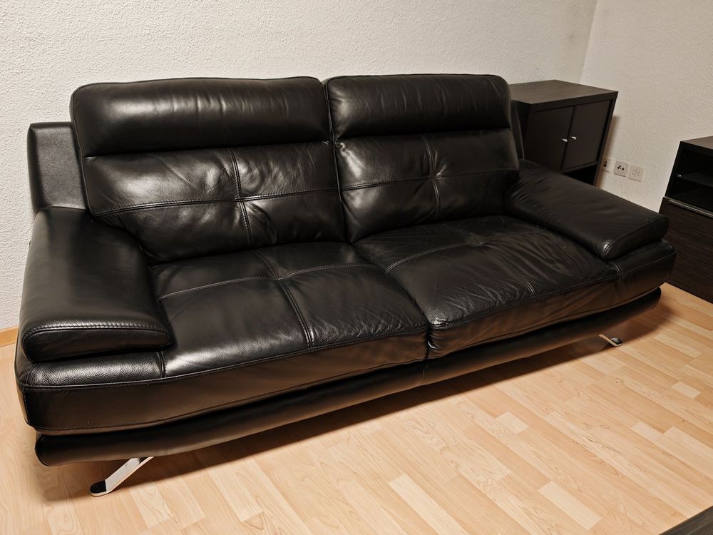 Echtleder Sofa (2x 2.5er, 1x 2er) (Gebraucht) in Hefenhofen für CHF 520 – nur Abholung auf ...