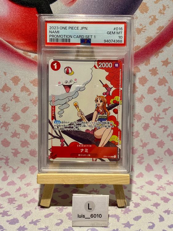 One Piece - Nami OP01-016 V.2 PROMO CARD SET 1 PSA 10 (Gebraucht) in ...