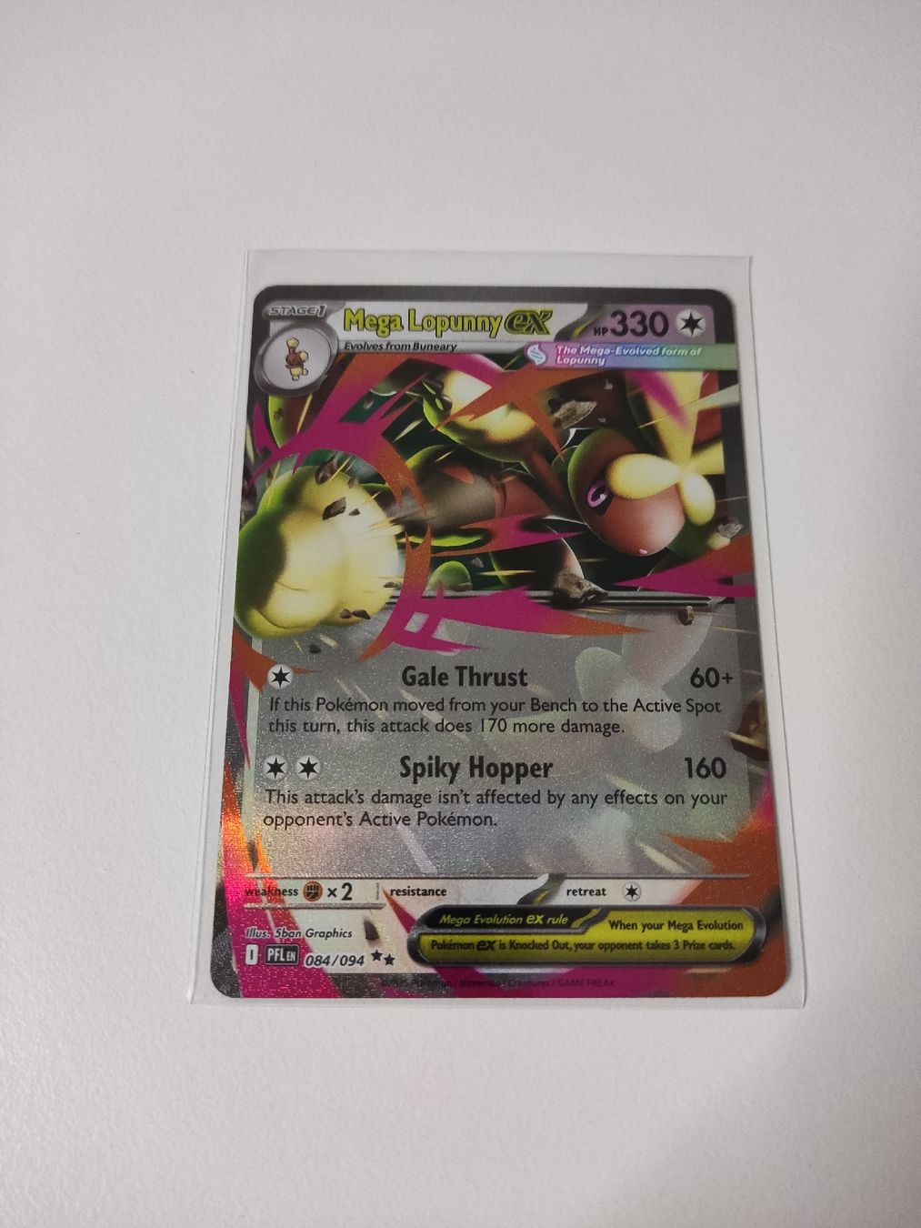 Pokemon Mega Lopunny ex 084/094🇬🇧 Phantasmal Flames (Neu (gemäss ...