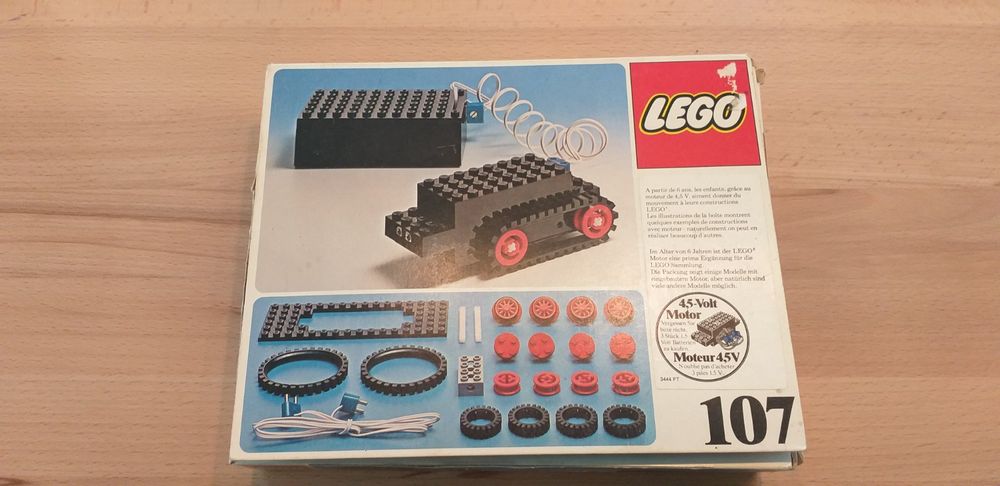 Classic LEGOs Nr. 107 4,5V Motor Set Technik von 1976 | Kaufen auf Ricardo