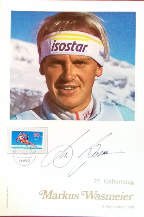 Markus Wasmeier Autogramm Sammelkarte 18x26cm (Gebraucht) in ...