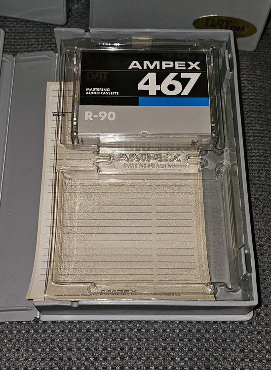 💥AMPEX"467 r.90"cassettes DAT professional💥spécial&rare!! (Neuf avec ...