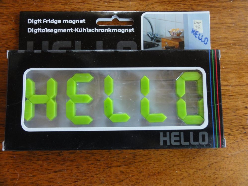 Magnet "HELLO". (Neu und originalverpackt) in L' Auberson für CHF 1 ...