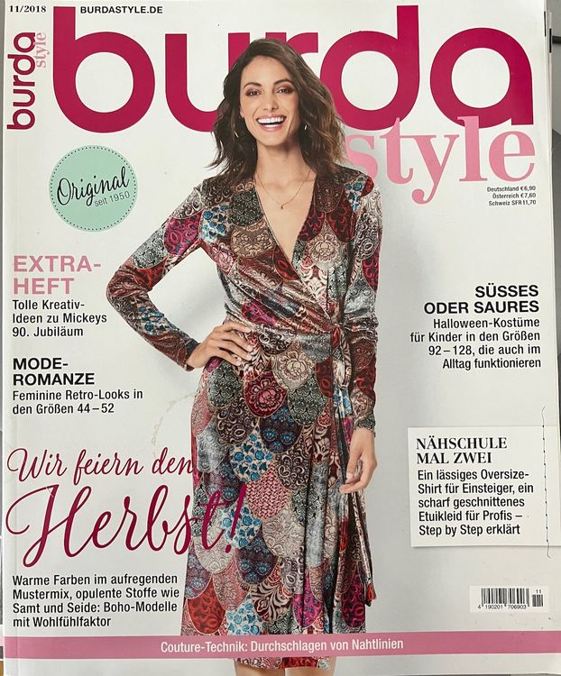Burda Style Magazin 11/2018, Nähen, Schnittmuster, DIY Mode | Comprare ...