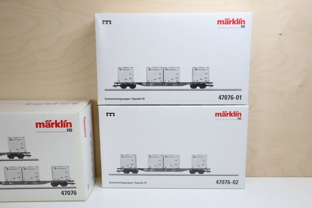 Märklin 2 x Containerwagen Epoche VI - Set 47076 | Acheter sur Ricardo