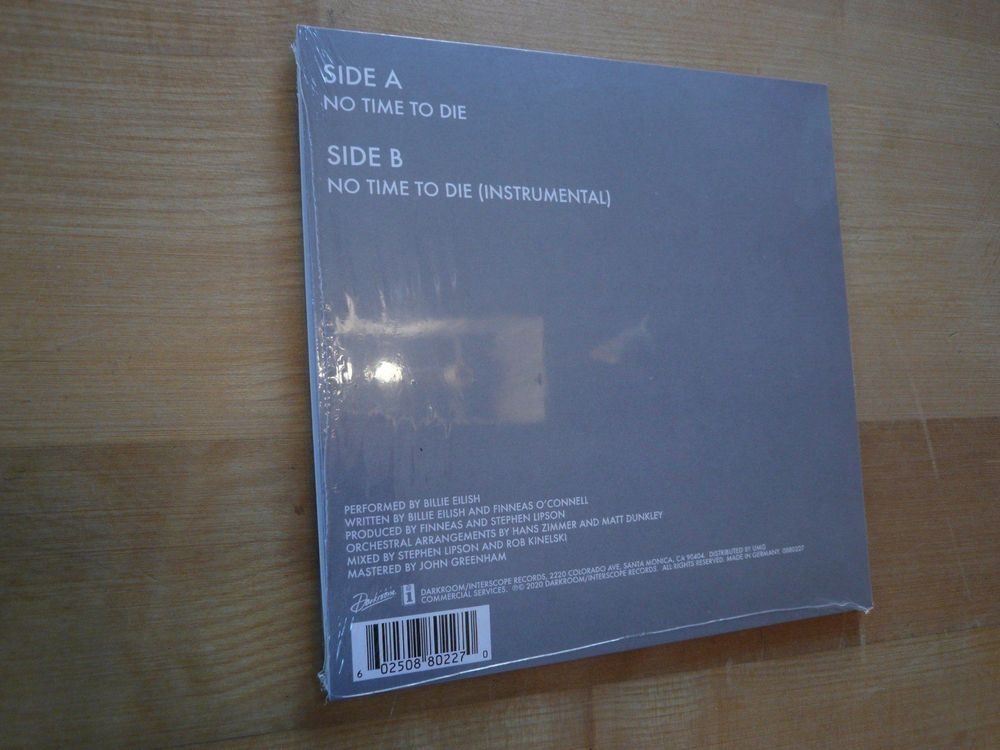 Billie Eilish – No Time To Die SMOKE 7" | Kaufen auf Ricardo