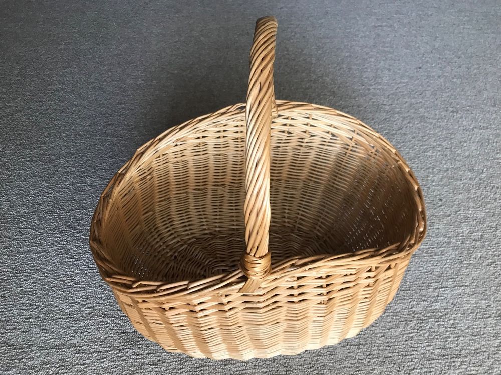 Korb Rattan? Weidenkorb? Einkaufskorb Marktkorb Erntekorb_3 | Kaufen ...