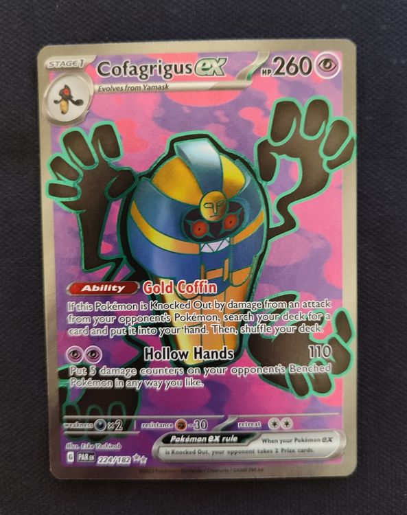 Pokemon Card Cofagrigus ex Paradox Rift English EN Secret (Gebraucht ...