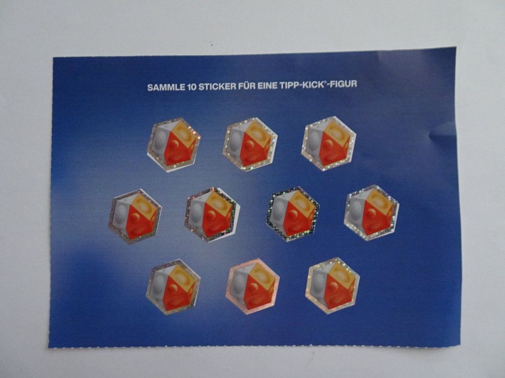 Tipp-Kick Mania - 1 volle Sammelkarte à 10 Sticker | Kaufen auf Ricardo