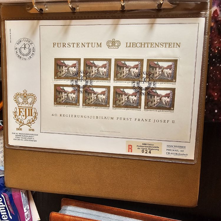 FÜRSTENTUM LIECHTENSTEIN 1978 KLEINBOGEN R. FDC (Gebraucht) in Dintikon für CHF 3 – mit ...