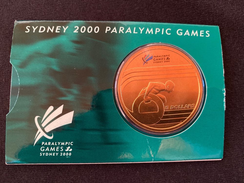 Münze Sydney 2000 Paralympic Games Bronze 20 gr. 38.74 Durch (Neu und ...